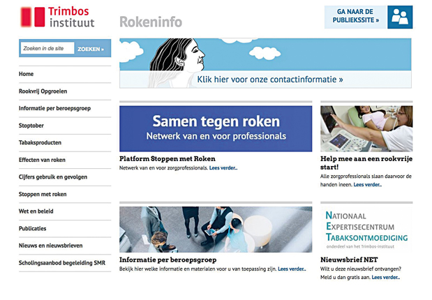 Webtip Trimbos-instituut over alcohol, drugs en roken | H&W